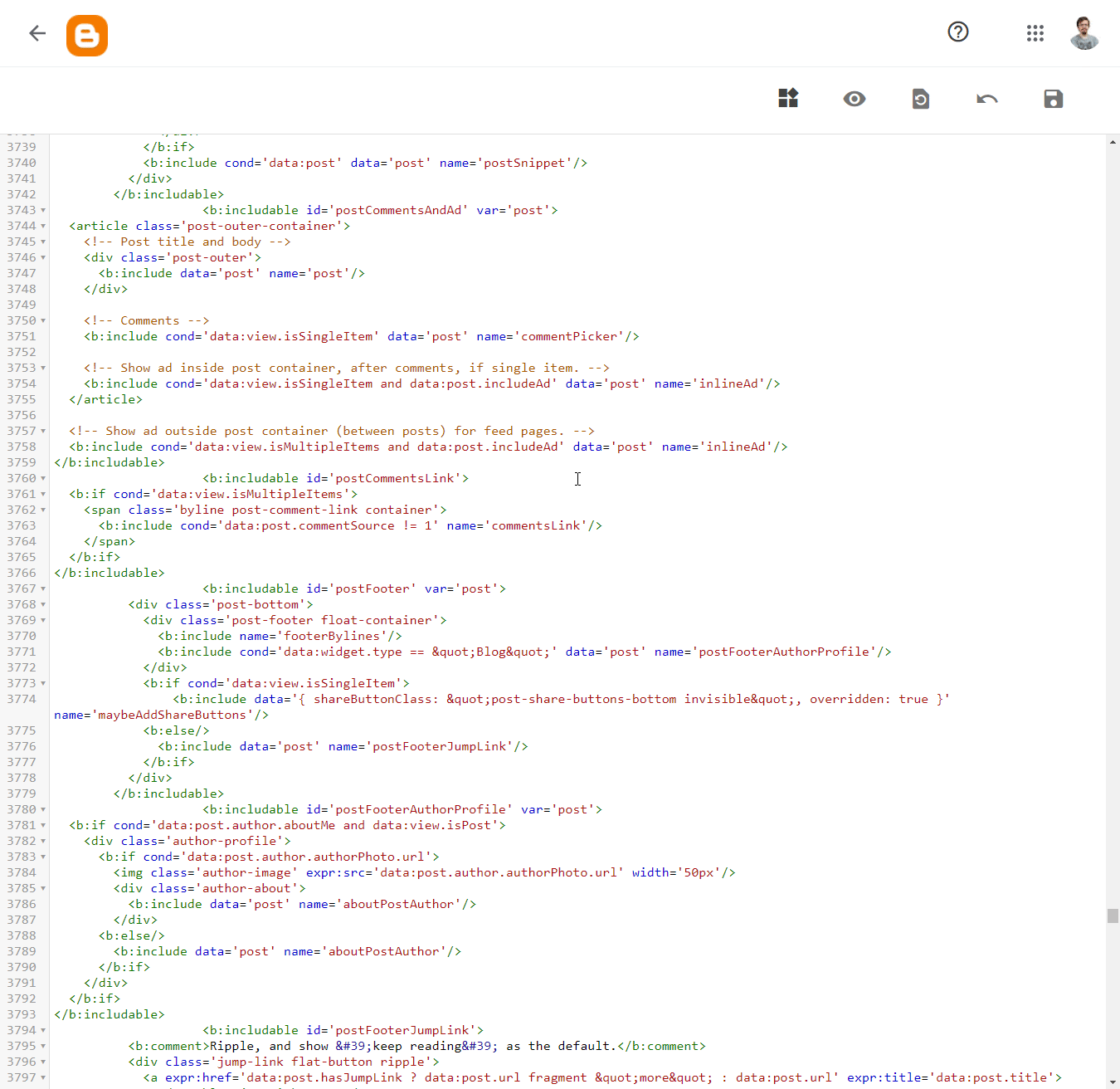 MGID Widget Code Installation on the Blogger Platform